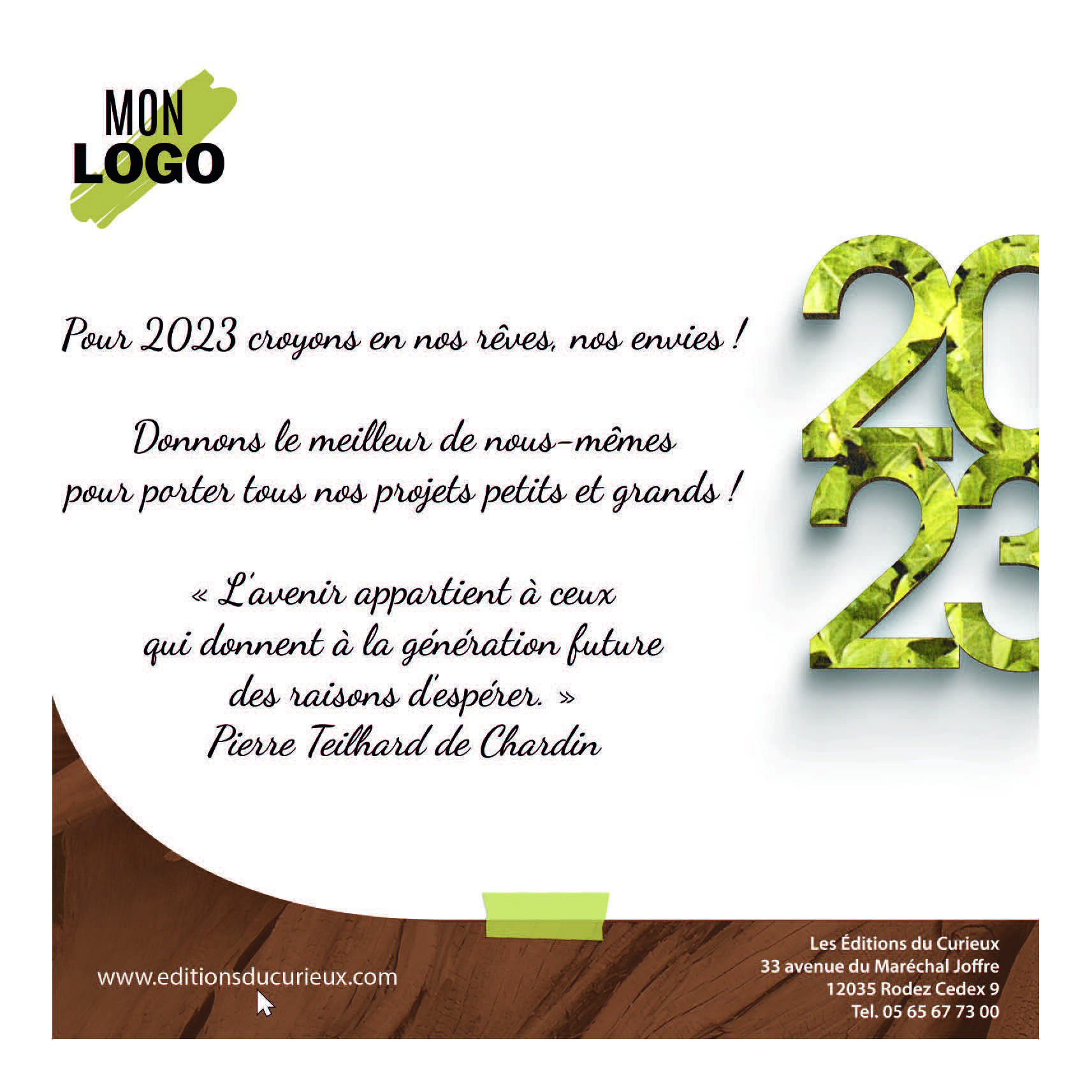 Texte de Voeux original & professionnel - Exemple de message entreprise